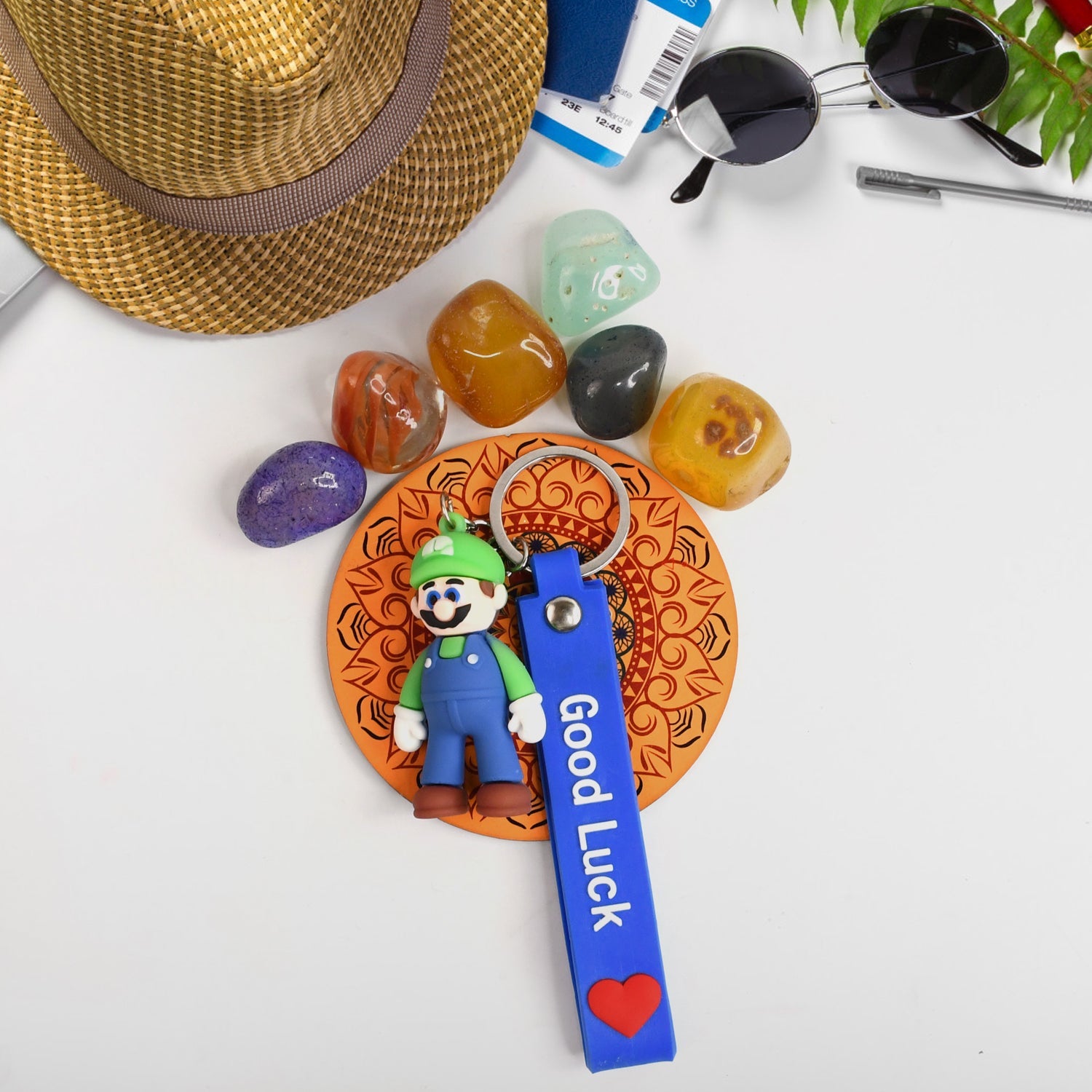 Cute Cartoon Silicone 3D Key Chain with Metal Hook & Strap (Pack of 1 ...