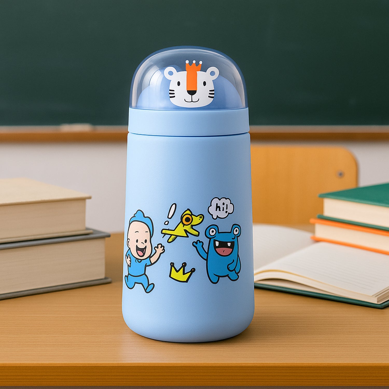 Double Wall Cartoon Glass Water Bottle 350Ml (1 Pc) – Sky Shopy