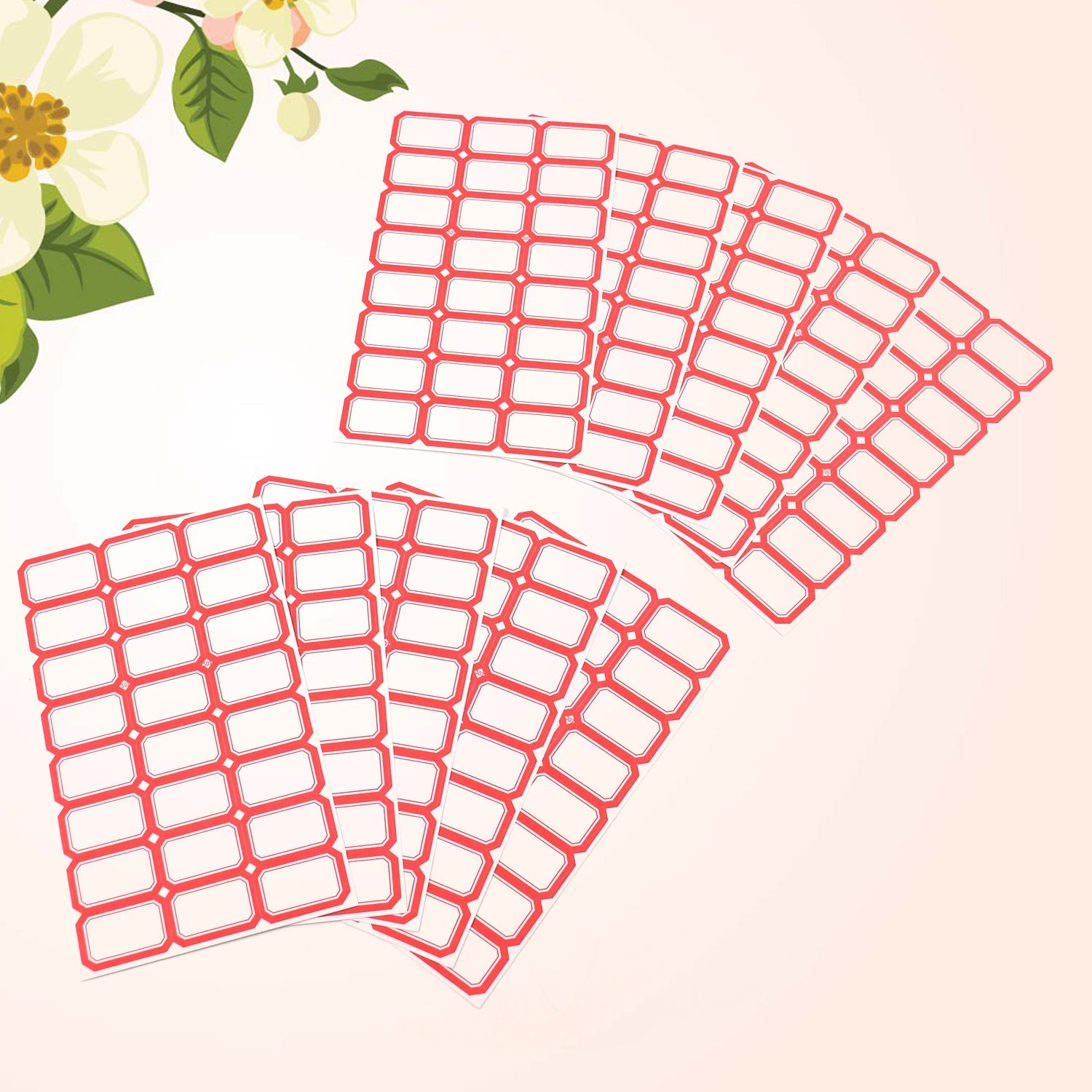Multipurpose Blank Label Sticker Sheets Pack of Sheets (10 Sheet Set ...