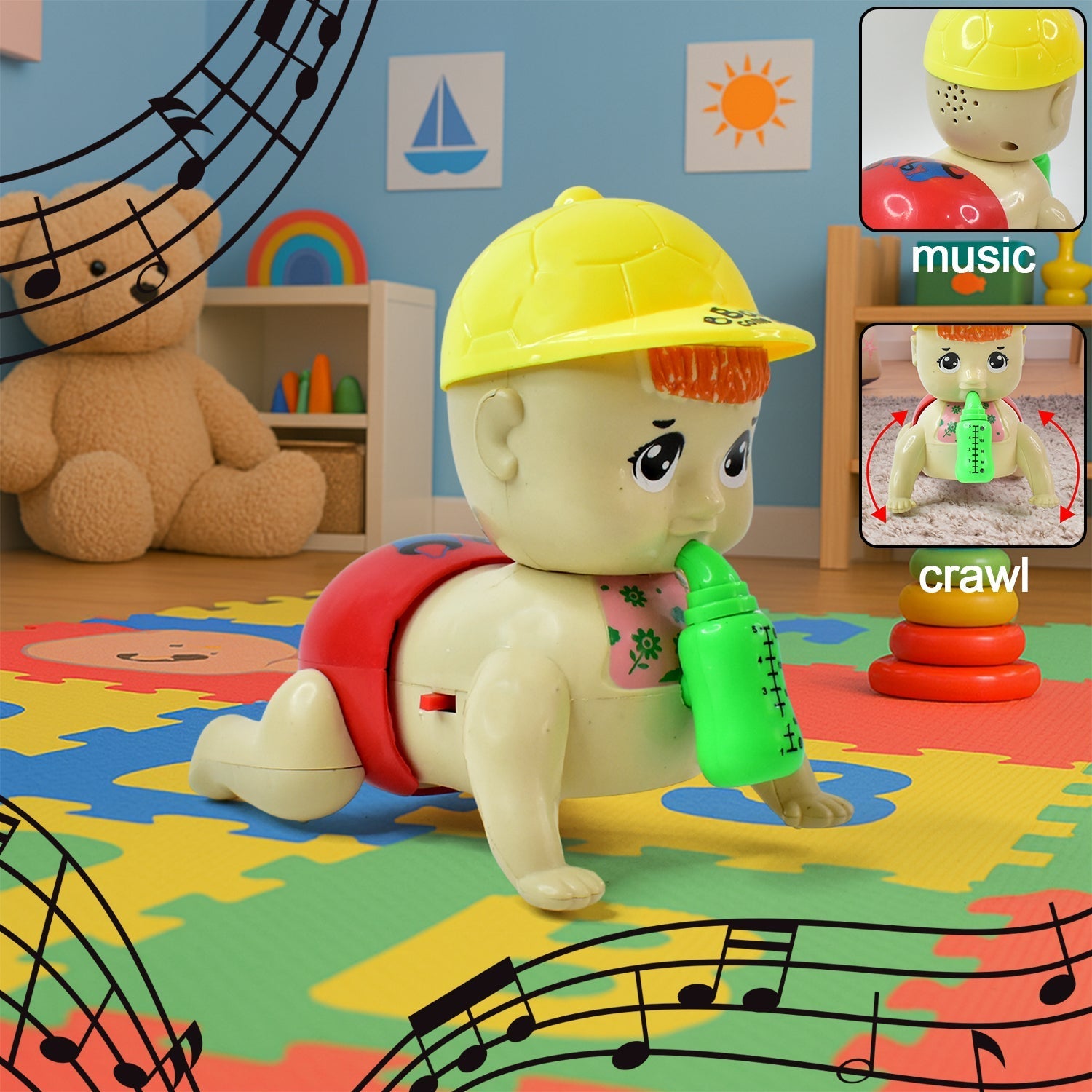 Battery Operated Crawling Baby Toy with Music – Sky Shopy