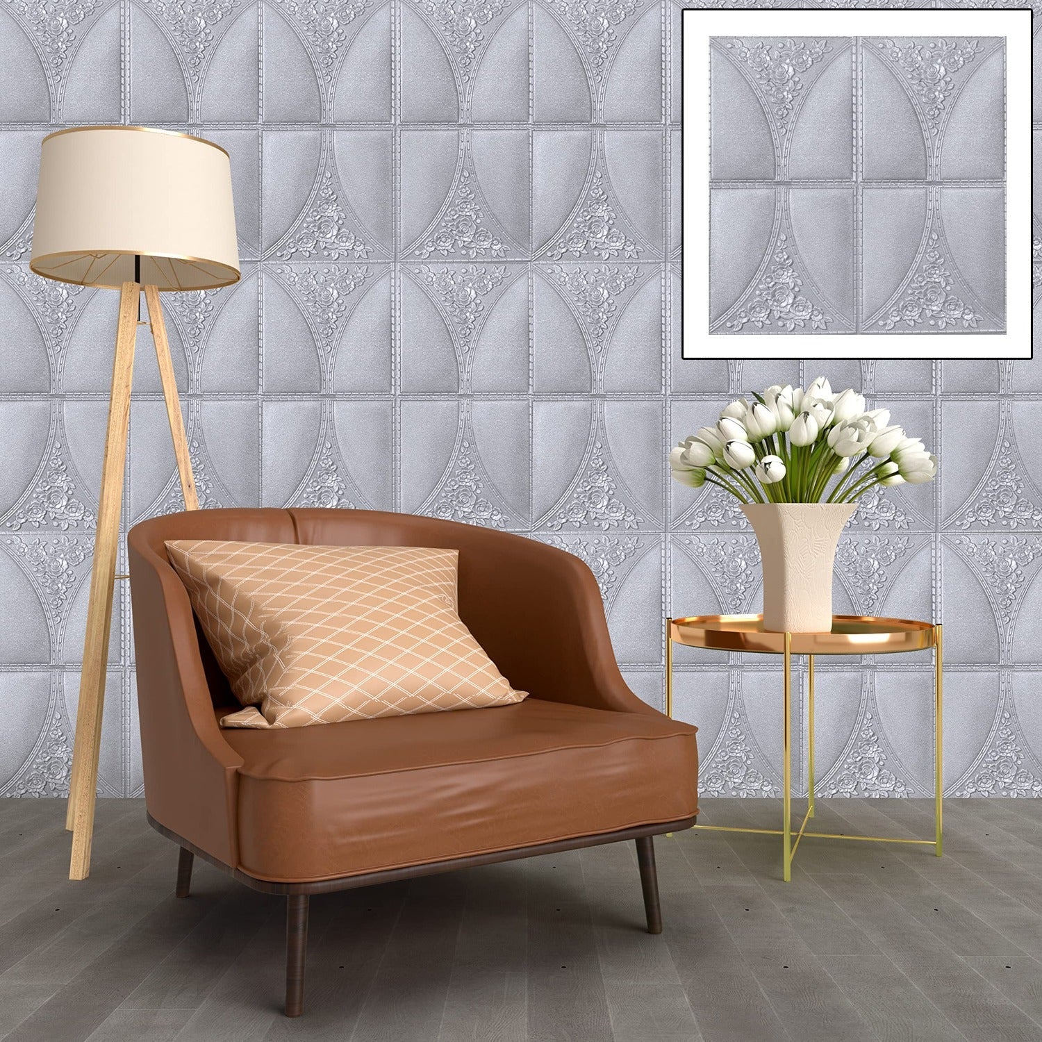 9276 Wallpaper 3D Foam Wallpaper Sticker Panels I – Sky Shopy