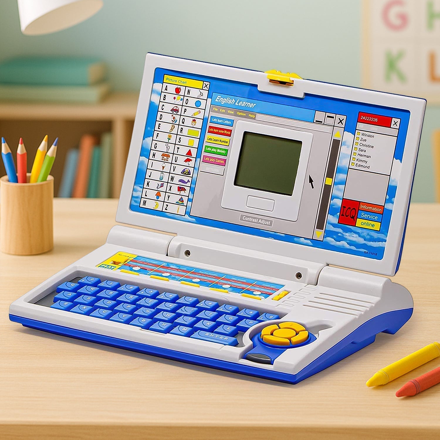 English Learner Educational Laptop Toy – 20 Learning Activities – Sky Shopy