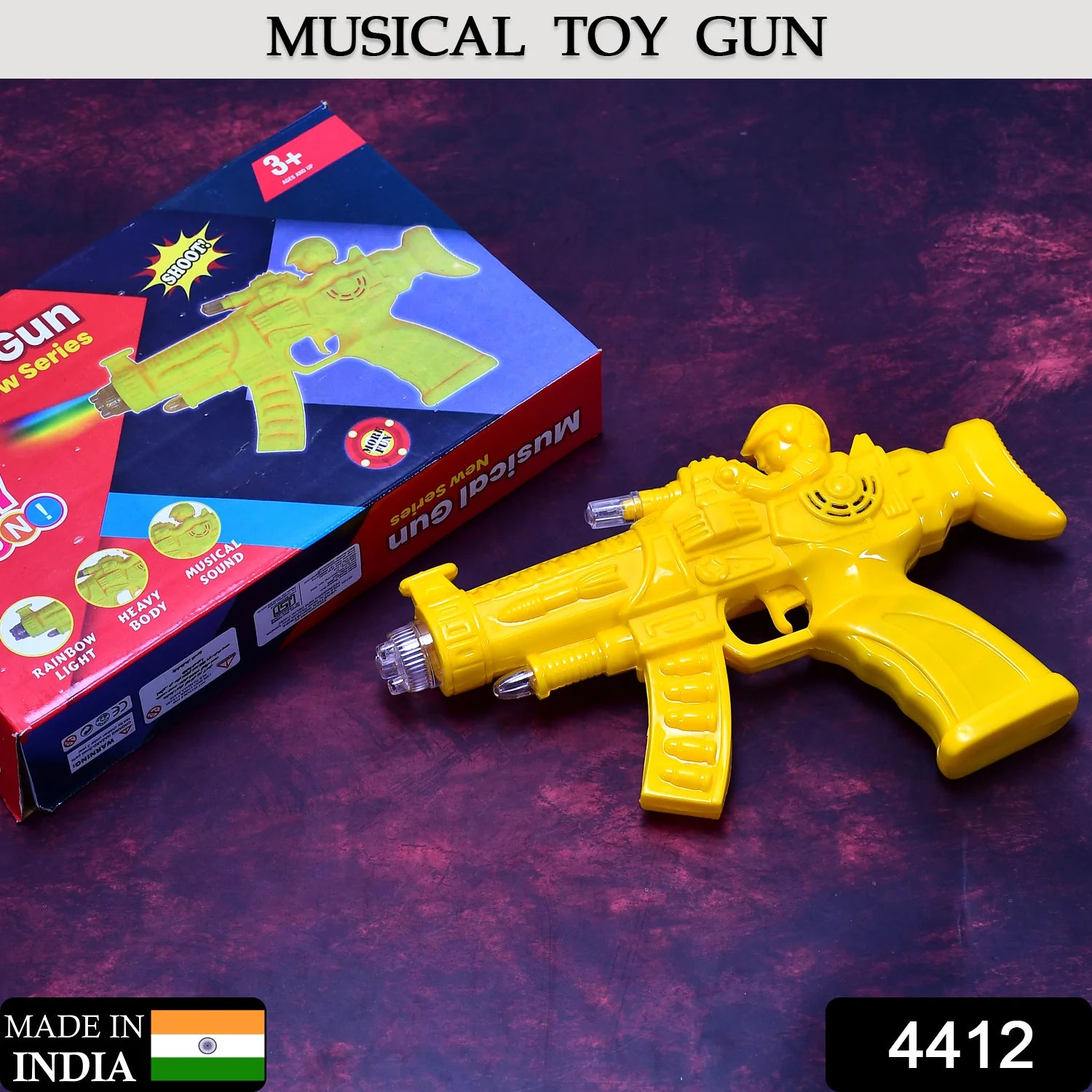 4412 Concept Musical Transparent Glow Gear Gun With Rainbow Light ( 1 ...