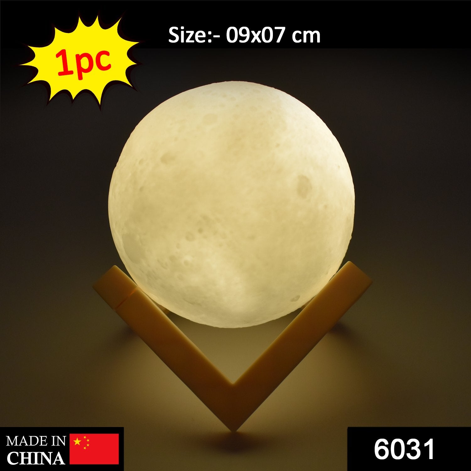 6031 3D Rechargeable Moon Lamp with Touch Control – Sky Shopy