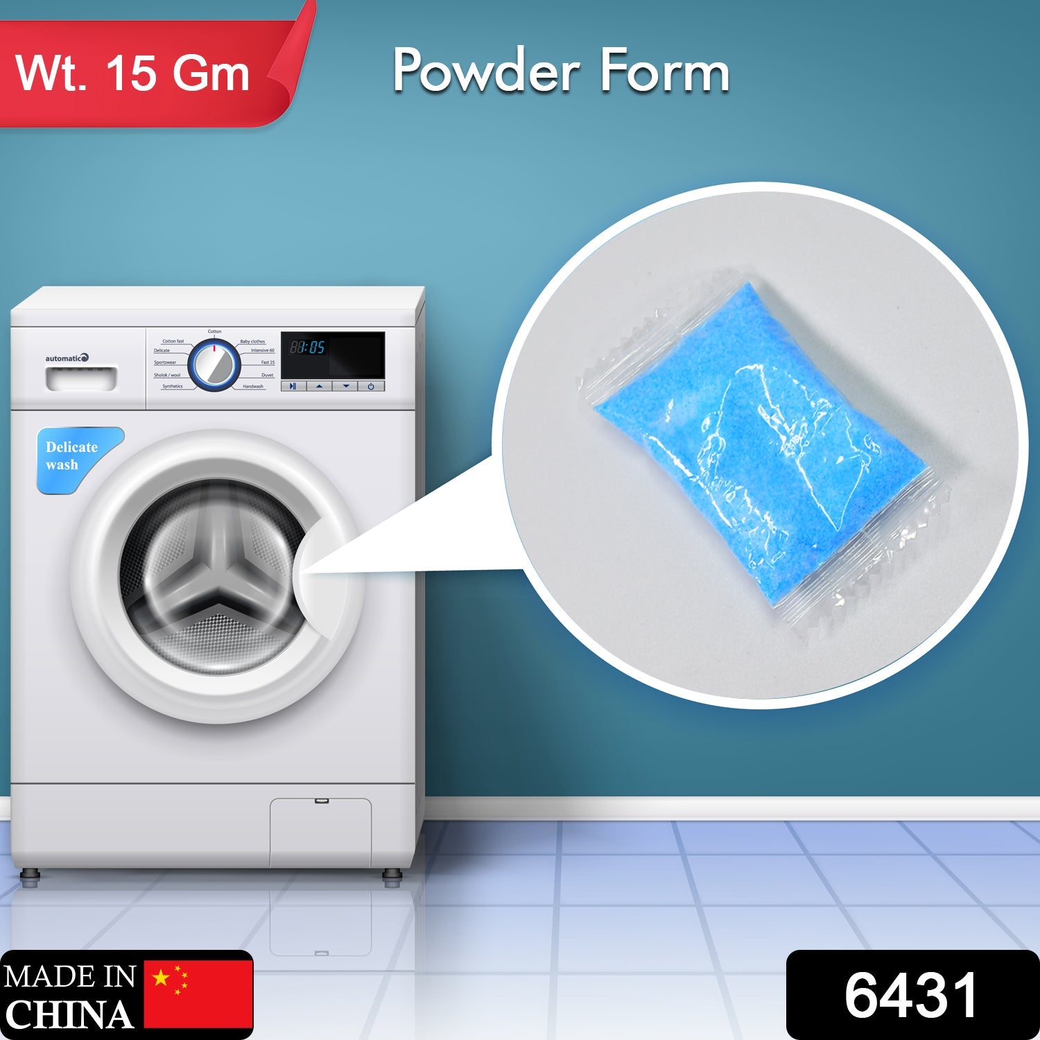 6431 WASHING MACHINE STAIN TANK CLEANER DEEP CLEANING DETERGENT POWDER ...